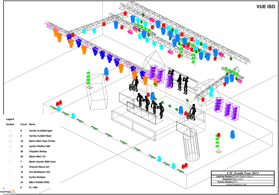 La lumière de Cyssous pour la tournée de C2C | SoundLightUp.