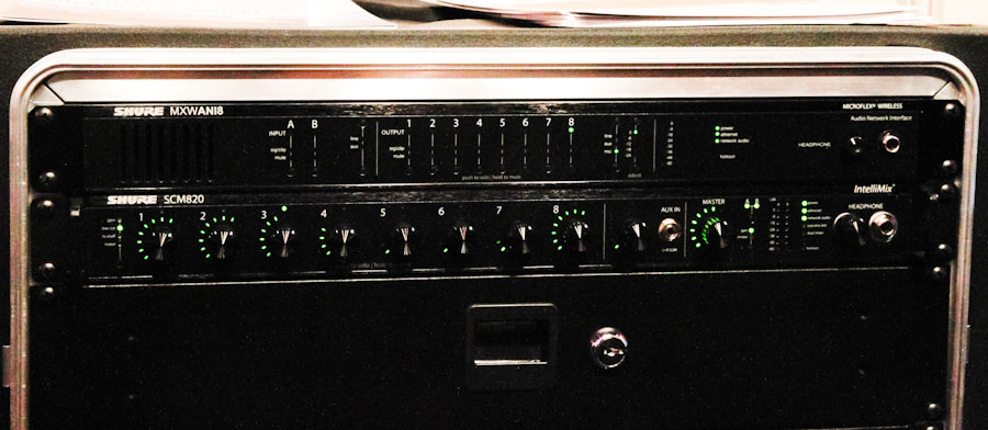 Le SCM820 Shure, mélangeur automatique 8 canaux | SoundLightUp.