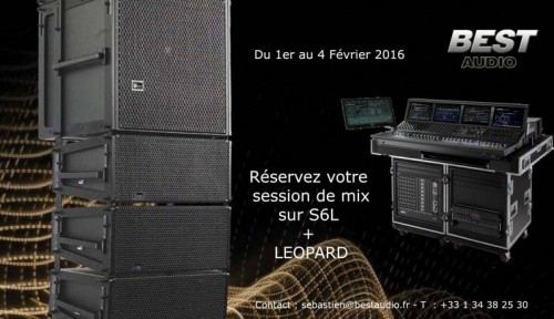 Console S6L Avid en écoute sur Leopard chez Best Audio | SoundLightUp.